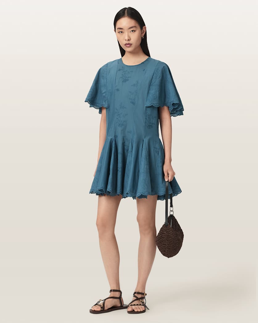 Corla Slim Fit Mini Dress CAPTAIN BLUE | ALLSAINTS